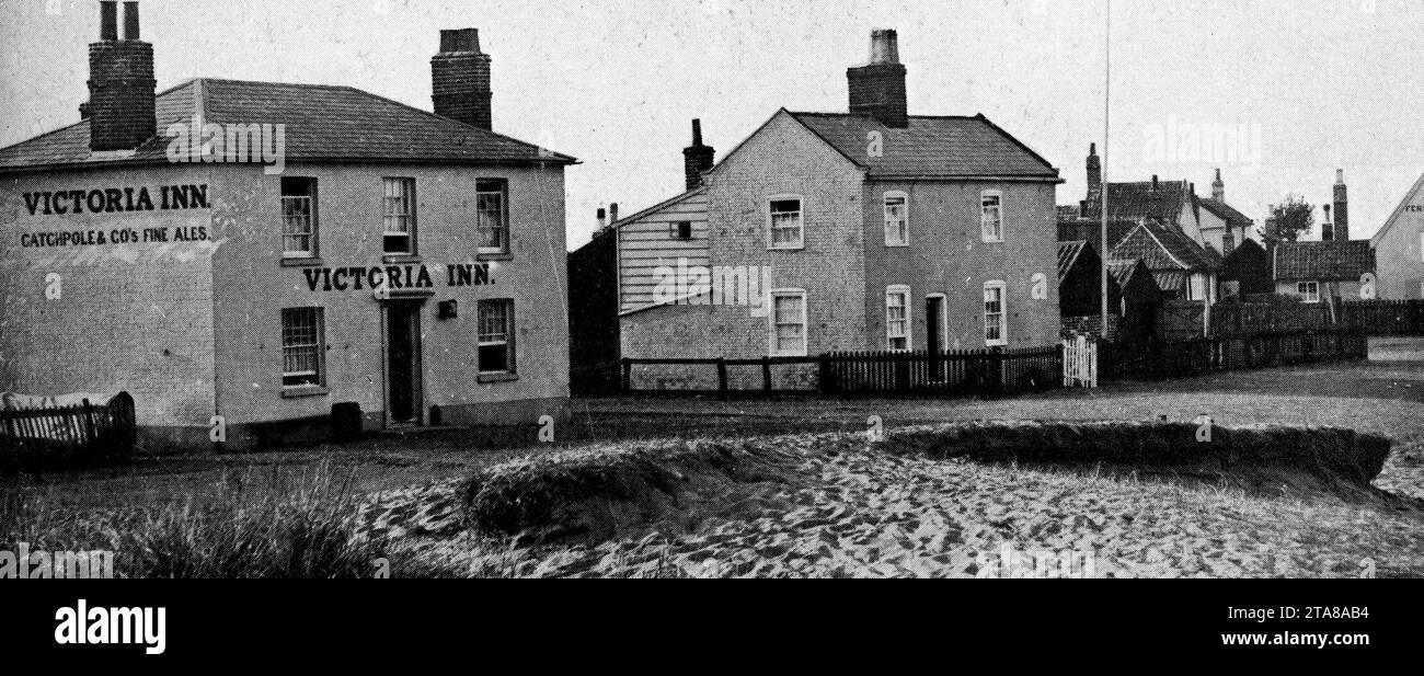 Victoria Inn, Felixstowe Ferry, 1885 (Charles Emeny Stock Photo - Alamy