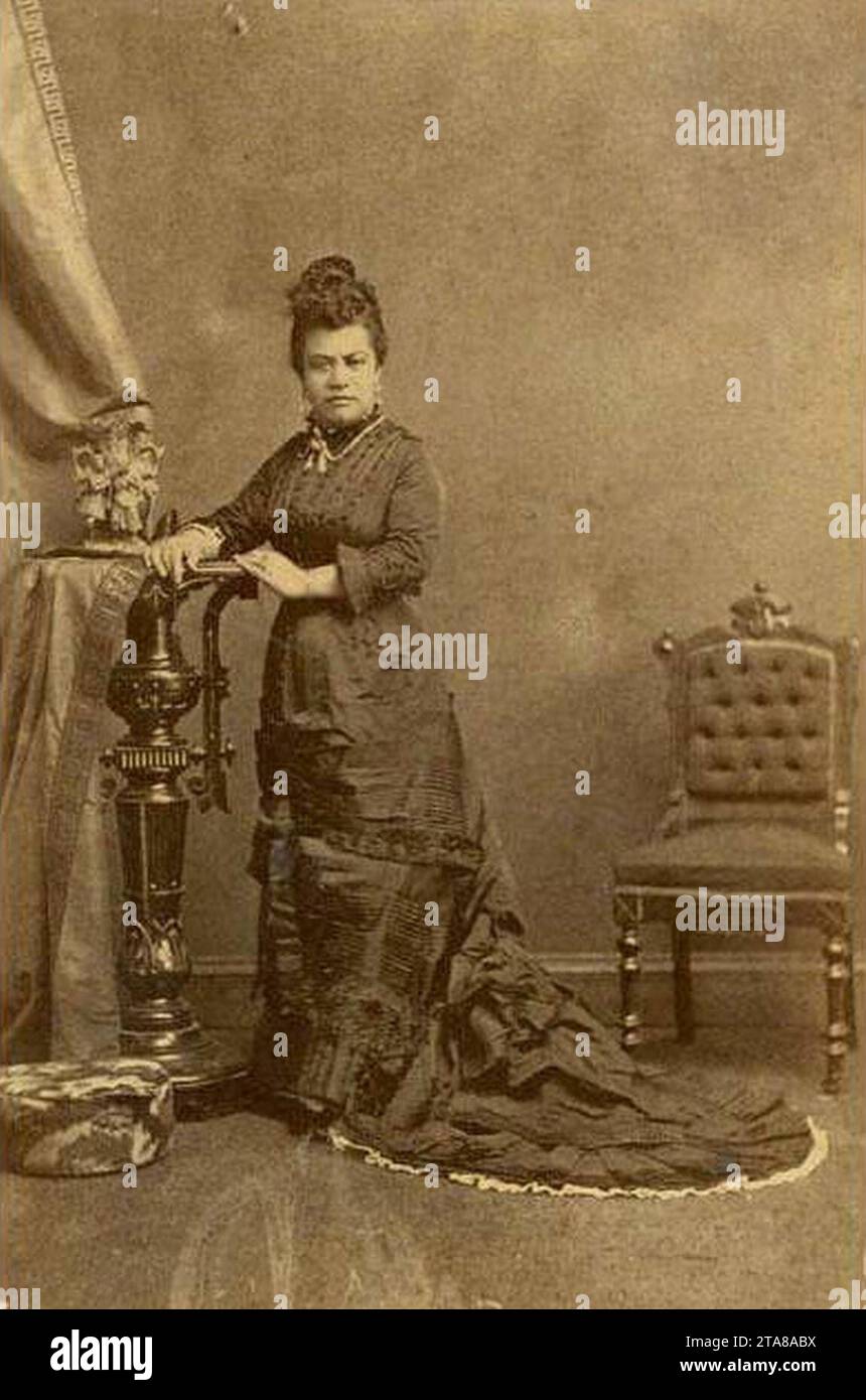 Victoria Kinoiki Kekaulike, photograph by A. A. Montano Stock Photo - Alamy