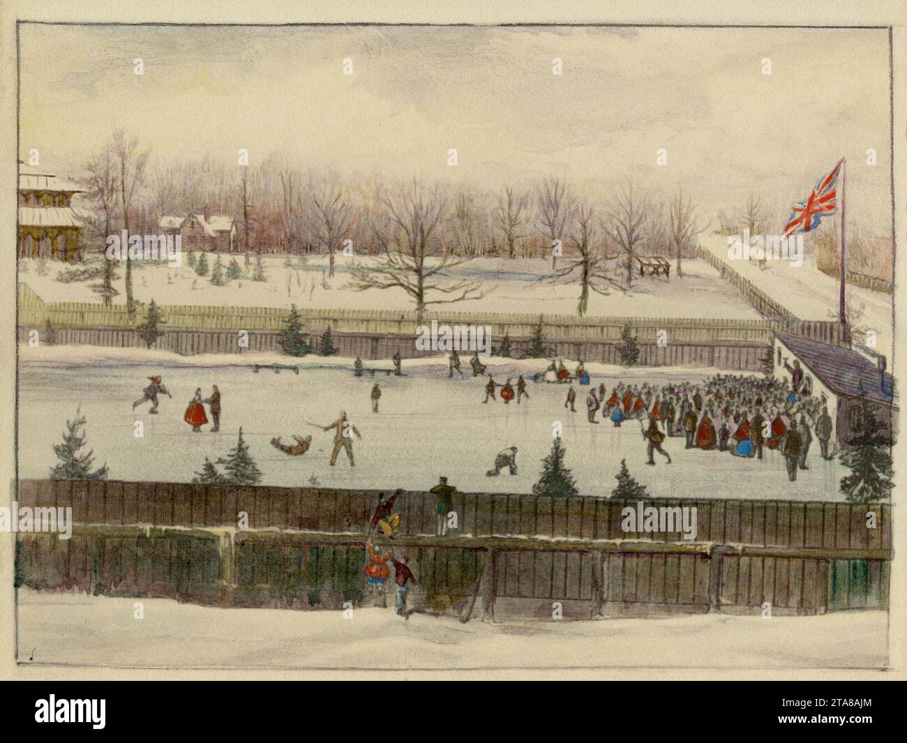 Victoria Skating Rink on Gerrard Street East at Sherbourne Street ...