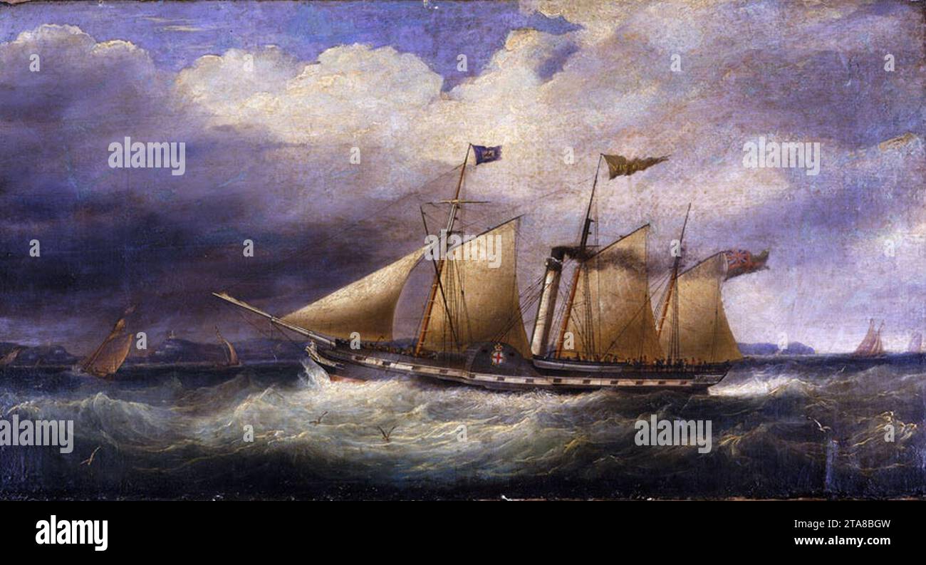 Victory - a wooden Paddle steamer built by J. Wilson & sons, Liverpool ...