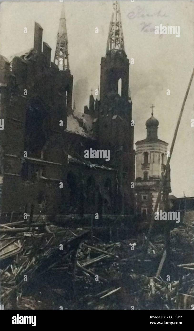 Vidzy, Kazianskaja, Trajecki. Відзы, Казянская, Траецкі (1917 Stock ...