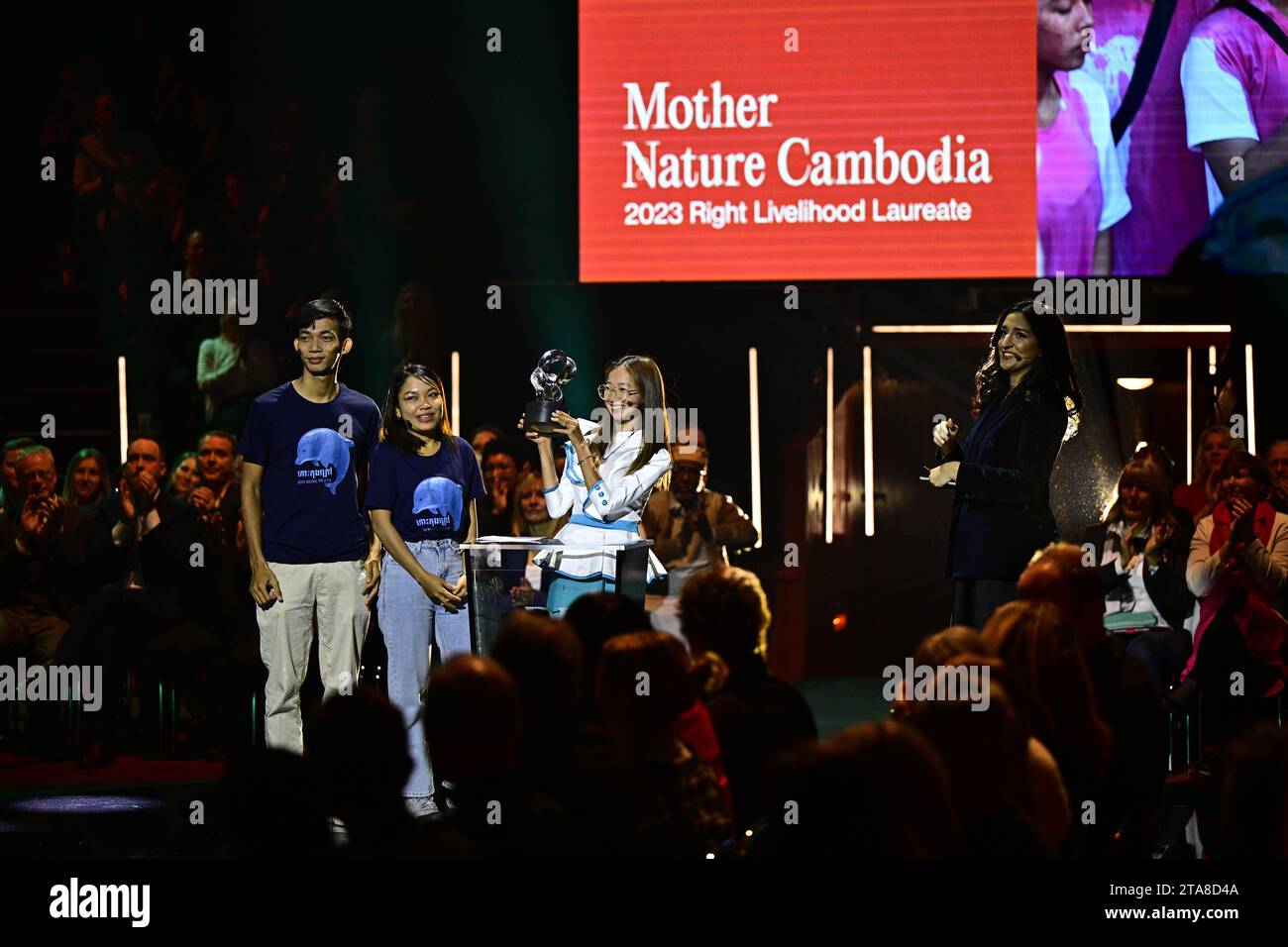 Stockholm, Sweden. 29th Nov, 2023. Representatives Ly Daravuth, Mean ...