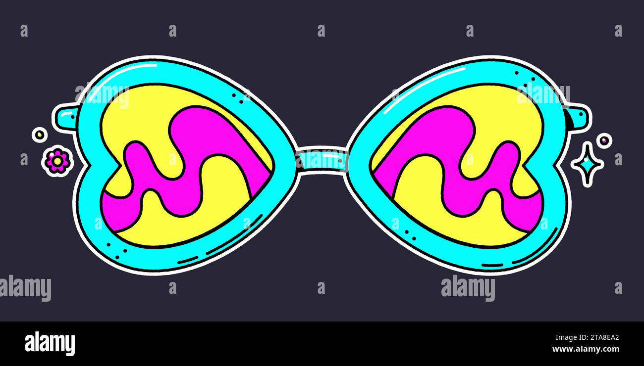 Groovy heart hi-res stock photography and images - Alamy