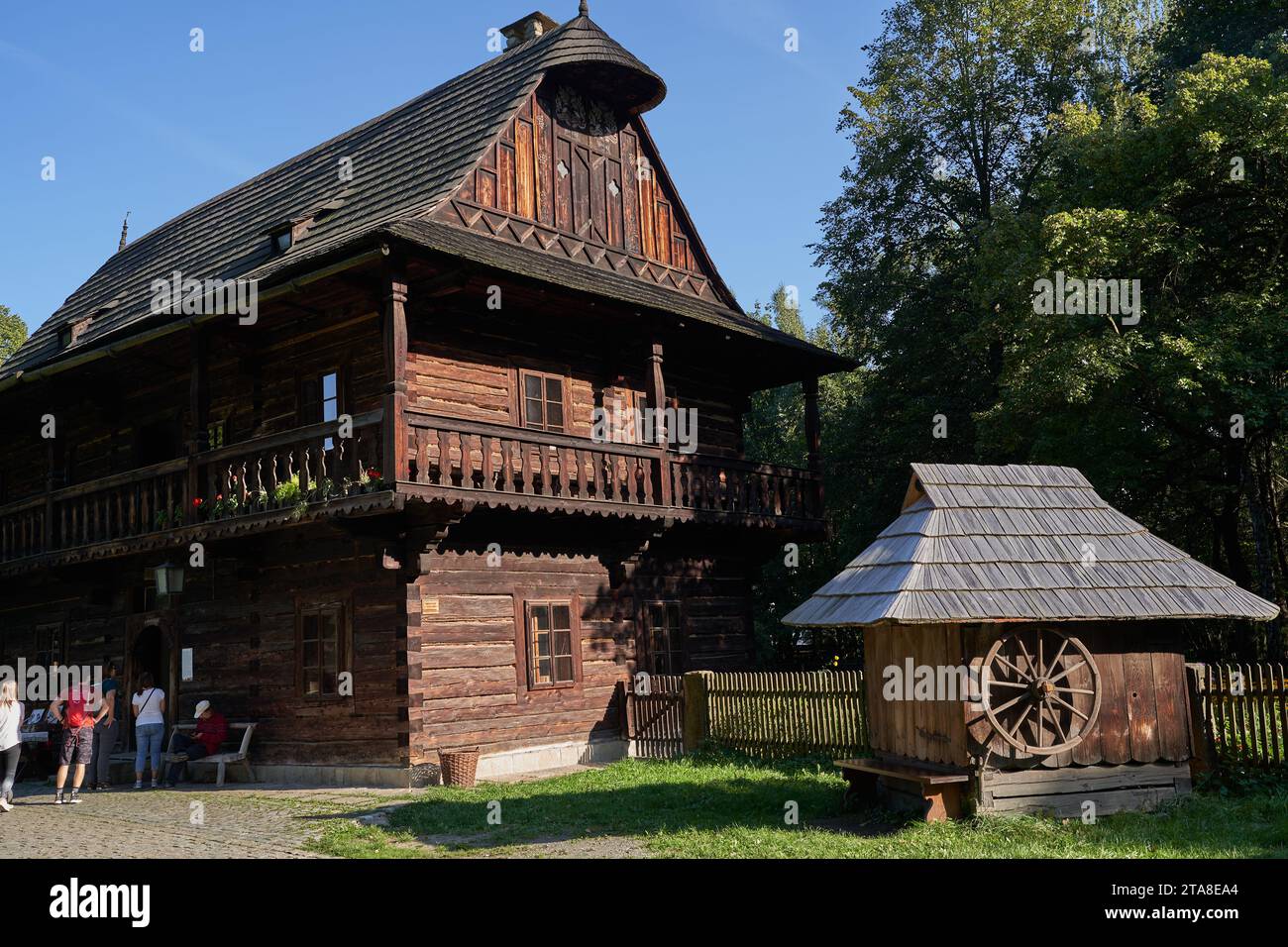 Roznov pod Radhostem, Czech Republic - September 28, 2023 - old wooden ...