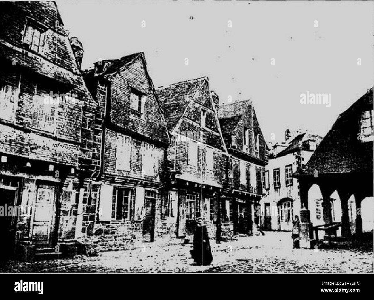 Vieilles maisons du Faou Stock Photo - Alamy