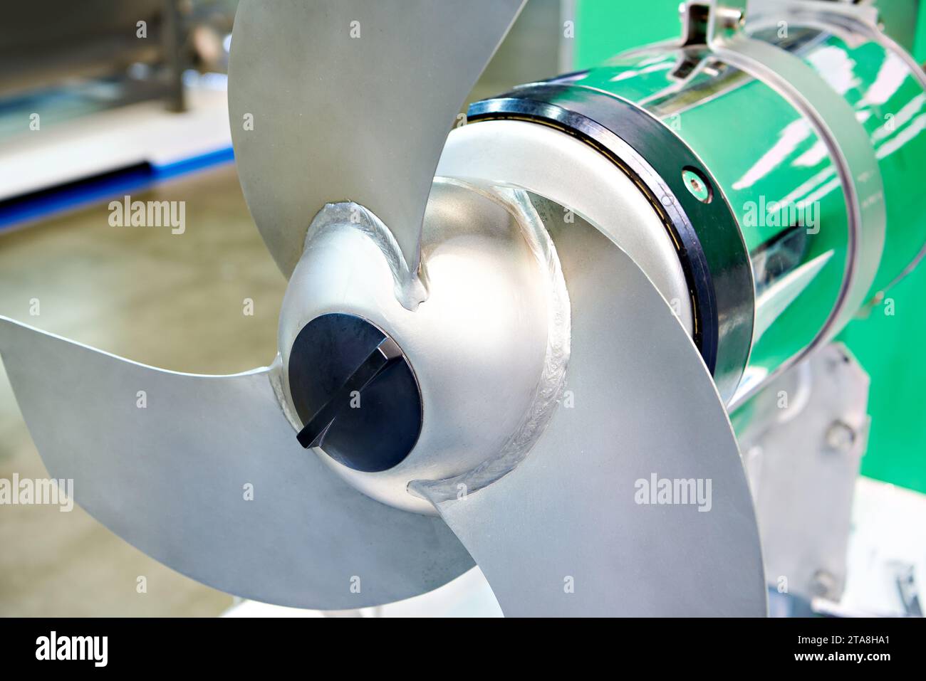 Immersion compact mixer for mixing liquids and suspensions Stock Photo ...