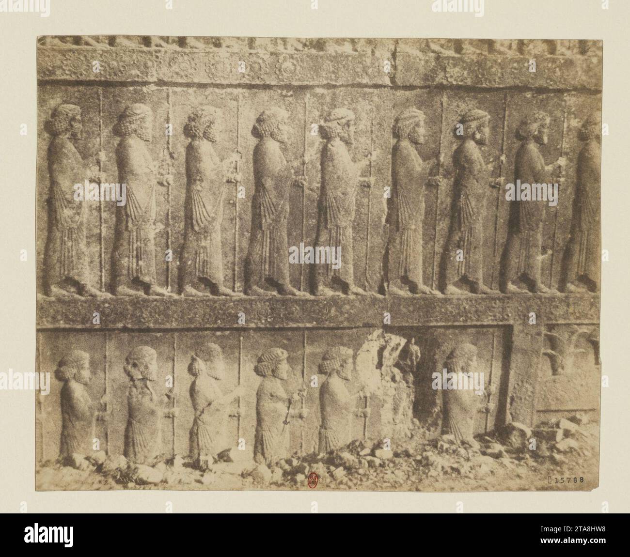 View 14 - Persepolis. Relief of Apadana Stock Photo - Alamy