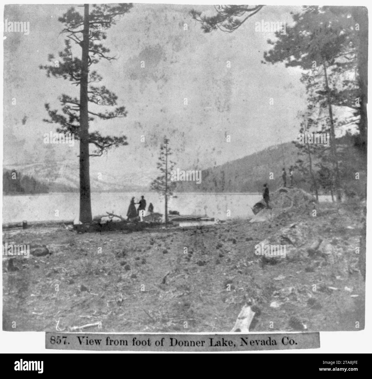 View from foot of Donner Lake, Nevada County Stock Photo - Alamy