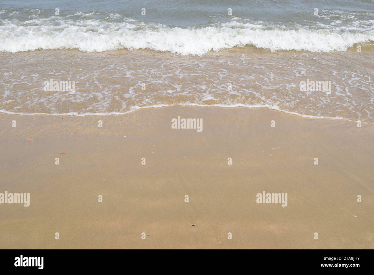 non edited photo of peaceful water horizon and sand composition. useful ...
