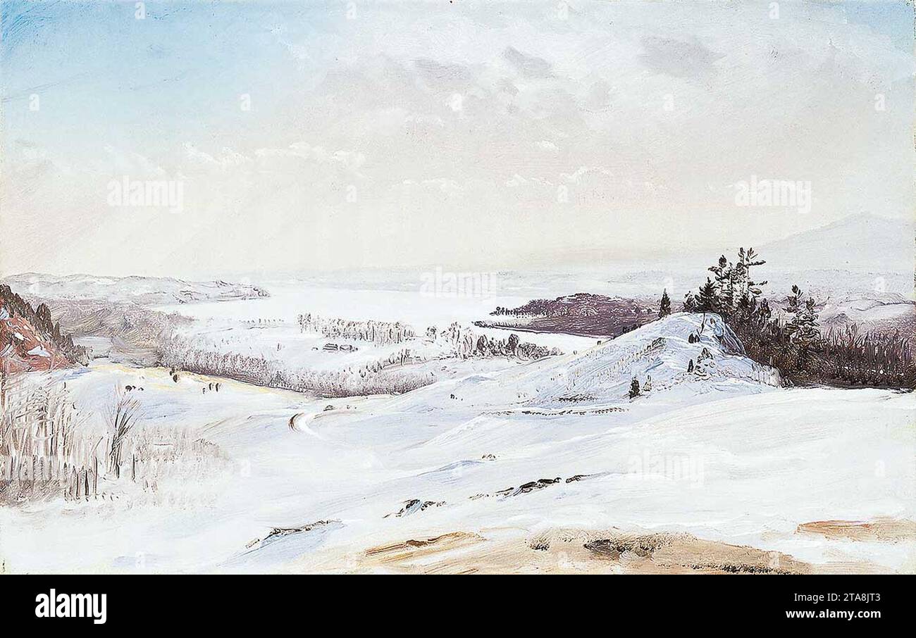 “view from olana in the snow hi-res stock photography and images - Alamy