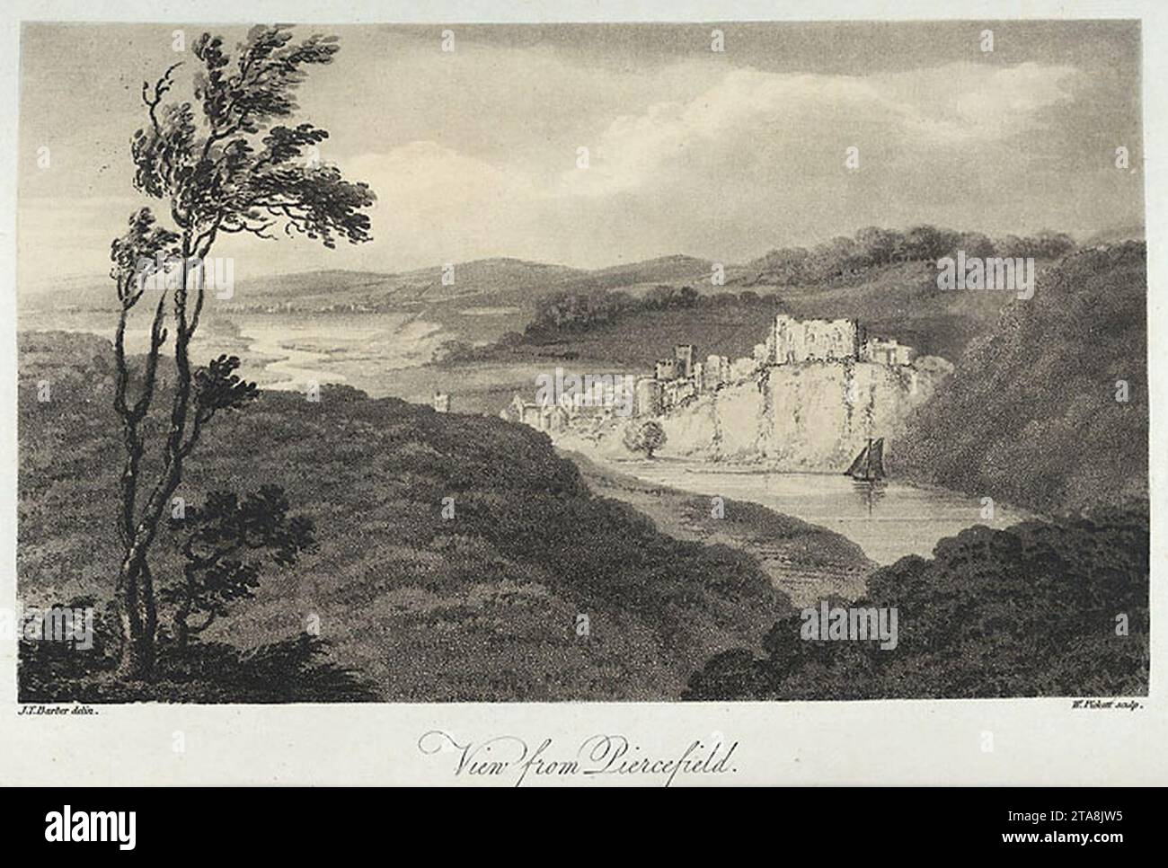 View from Piercefield Stock Photo - Alamy