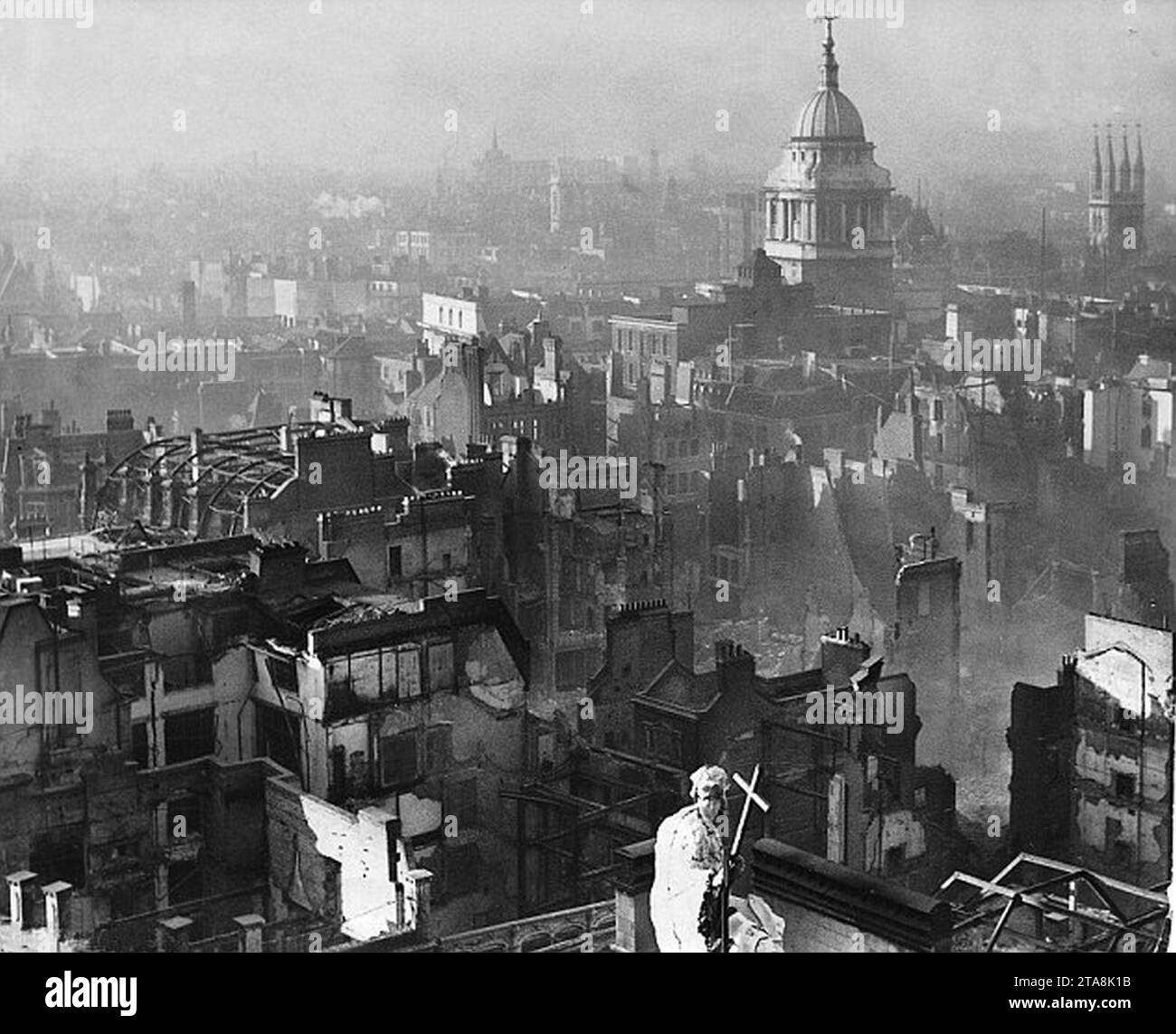 View from St Paul's Cathedral after the Blitz Stock Photo - Alamy