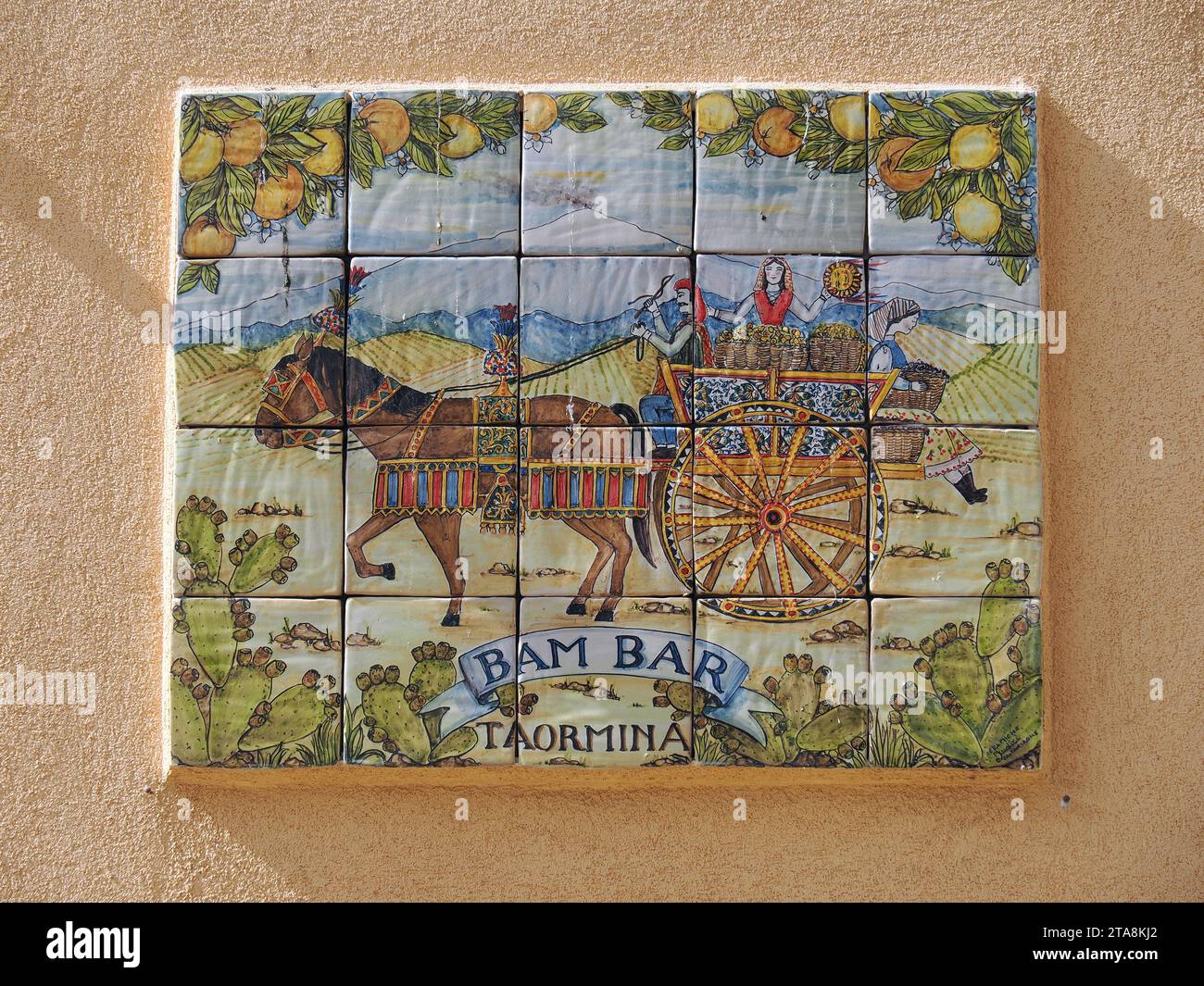 Bam Bar, Bambar, small cafe-bar, coffee shop, Taormina, Messina, Sicily ...