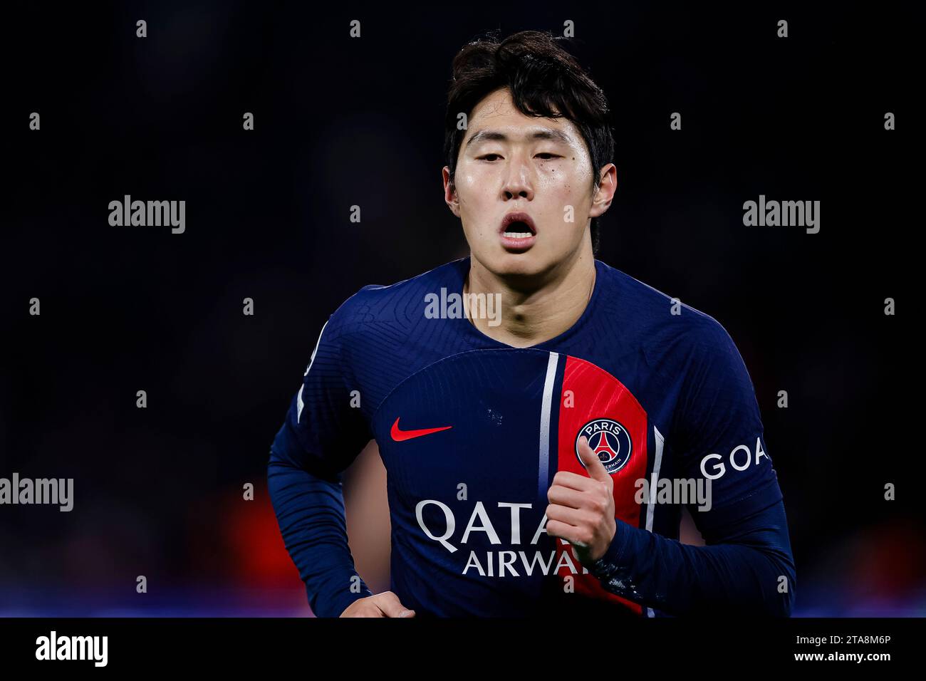 Paris, France - November 28: Kang-In Lee of Paris Saint Germain runs in ...