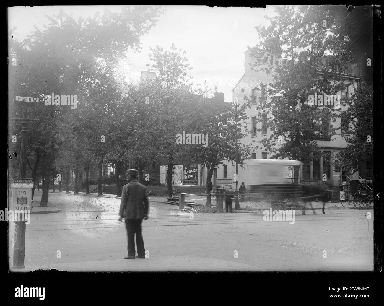 View of 6th Street, N.W., West side, looking South from F Street Stock ...