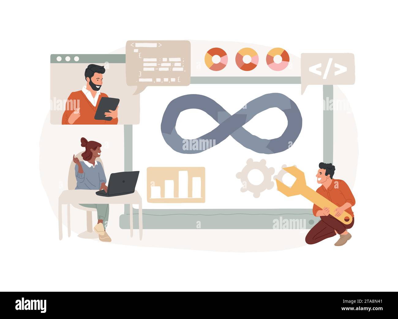 Experienced programmer Stock Vector Images - Alamy