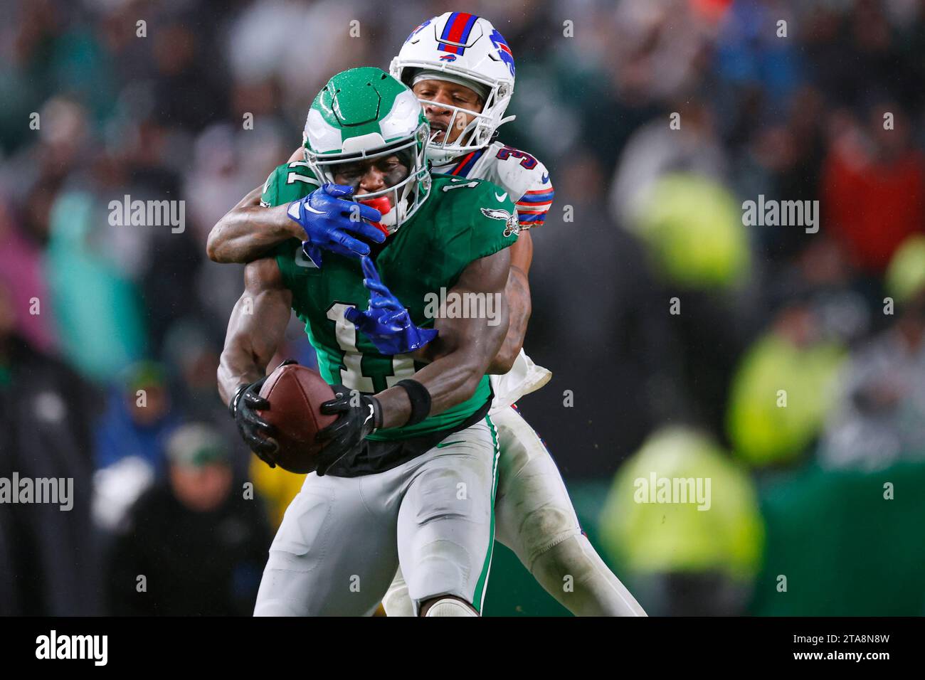 Philadelphia Eagles wide receiver A.J. Brown (11) makes a catch as ...