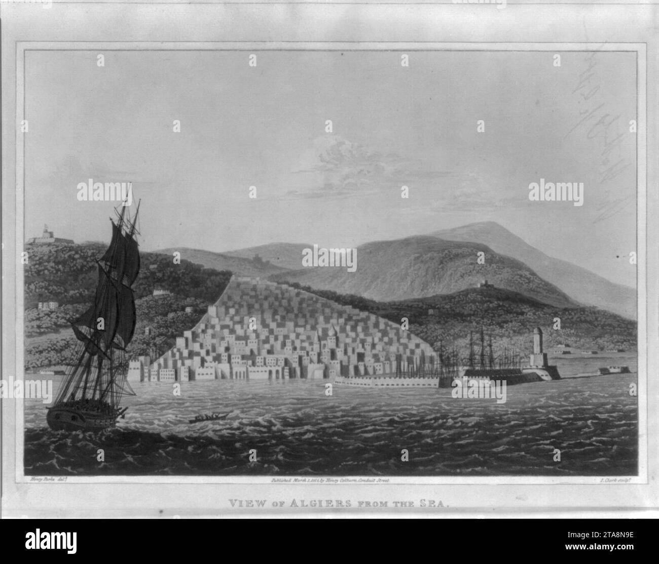 View of algiers Black and White Stock Photos & Images - Alamy