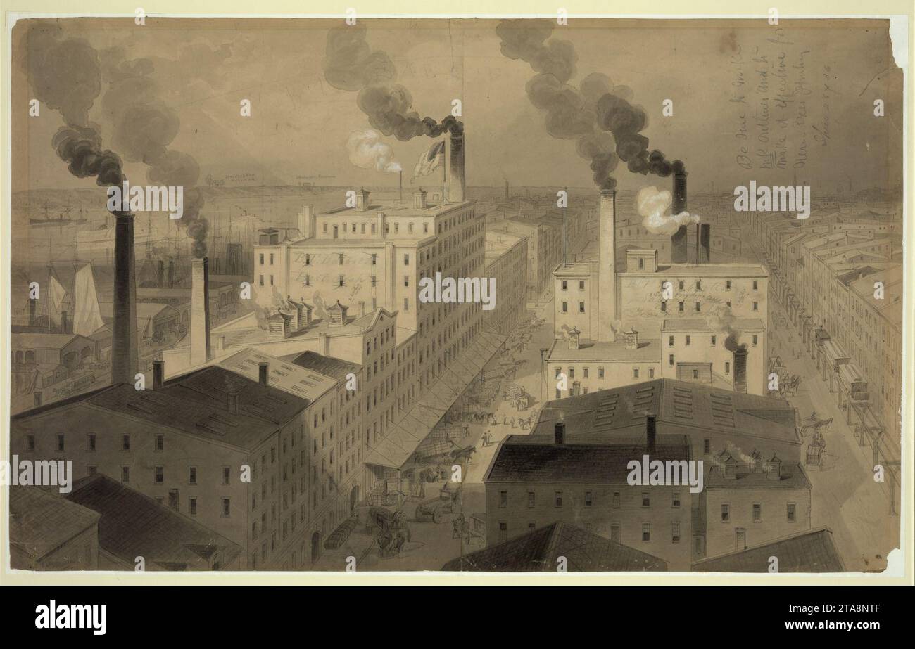 View of B.T. Babbitt's ''best soap'' factory buildings, New York City ...