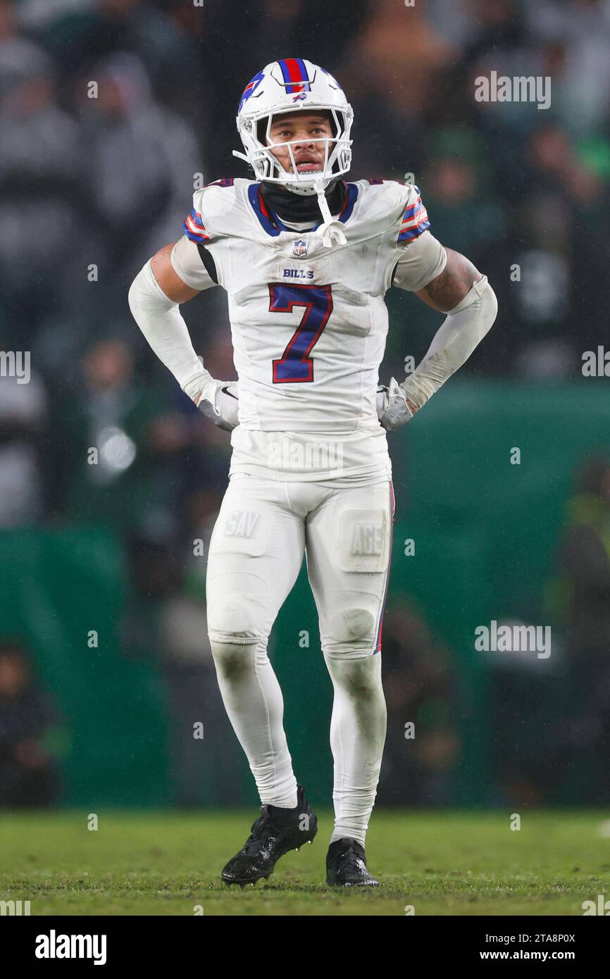 Buffalo Bills cornerback Taron Johnson (7) in action against the ...