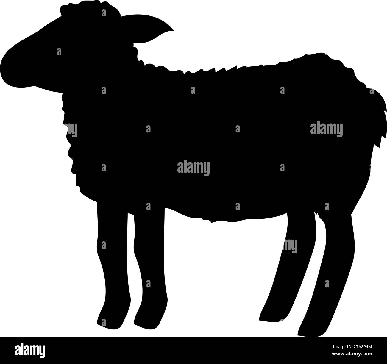 sheep silhouette icon Stock Vector Image & Art - Alamy