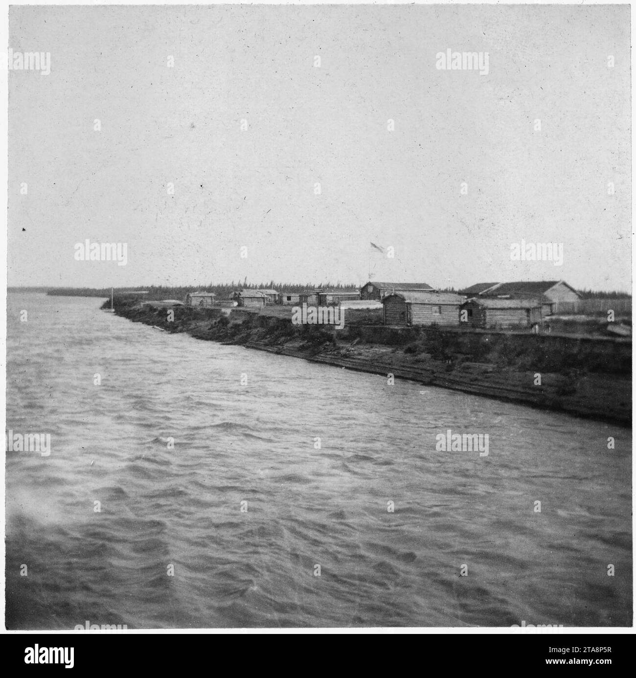 River with town Cut Out Stock Images & Pictures - Alamy