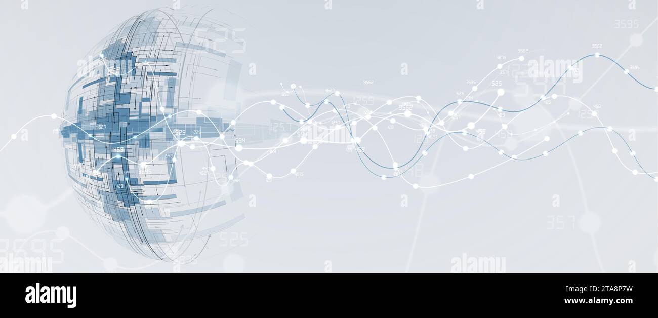 Technology abstract futuristic science background for internet business ...