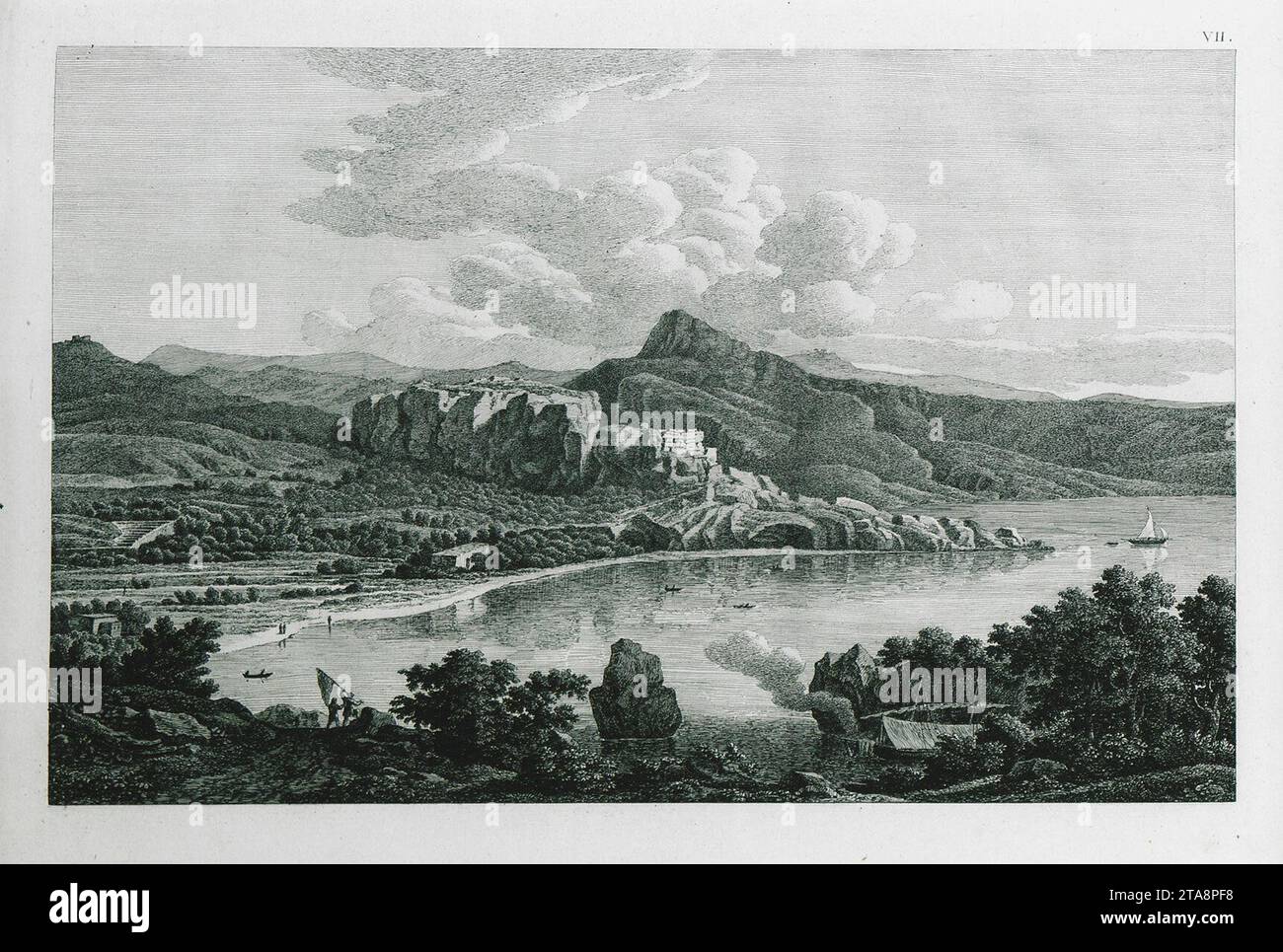 View of Carthaea, ancient city on Kea island In the background the ...