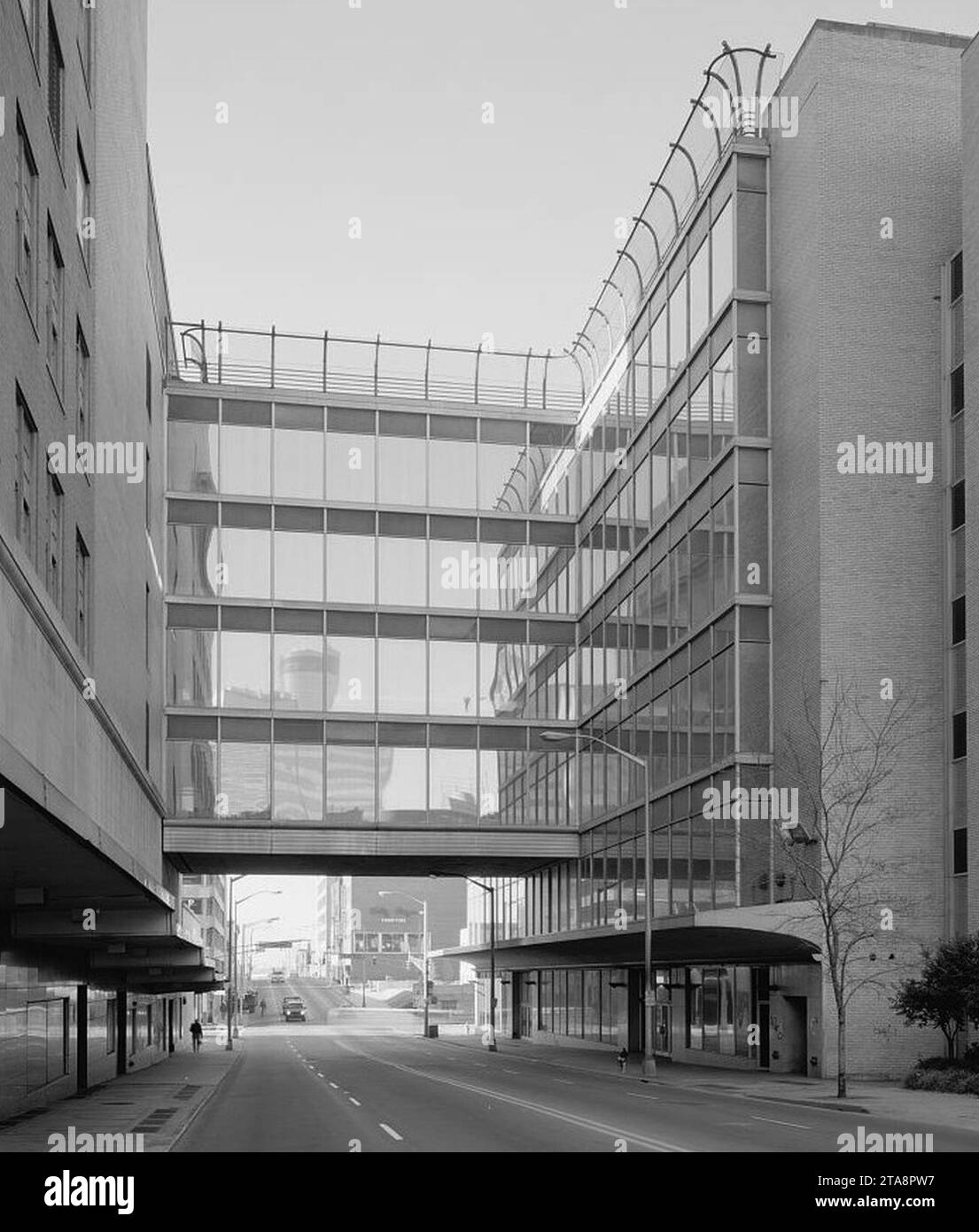 View of Crystal Bridge over Forsyth Street, from north looking south ...