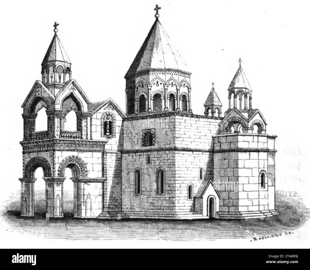 View of Etchmiadzine. John M. Neale. A history of the Holy Eastern ...