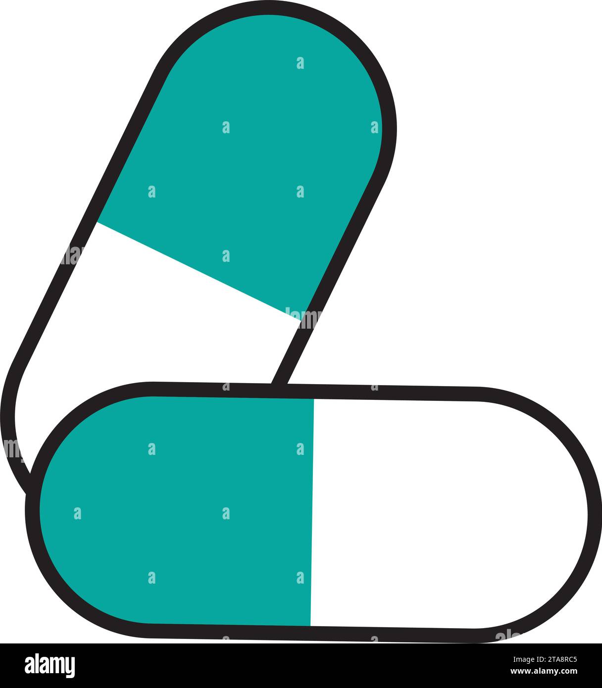 Clear blue pill Stock Vector Images - Alamy