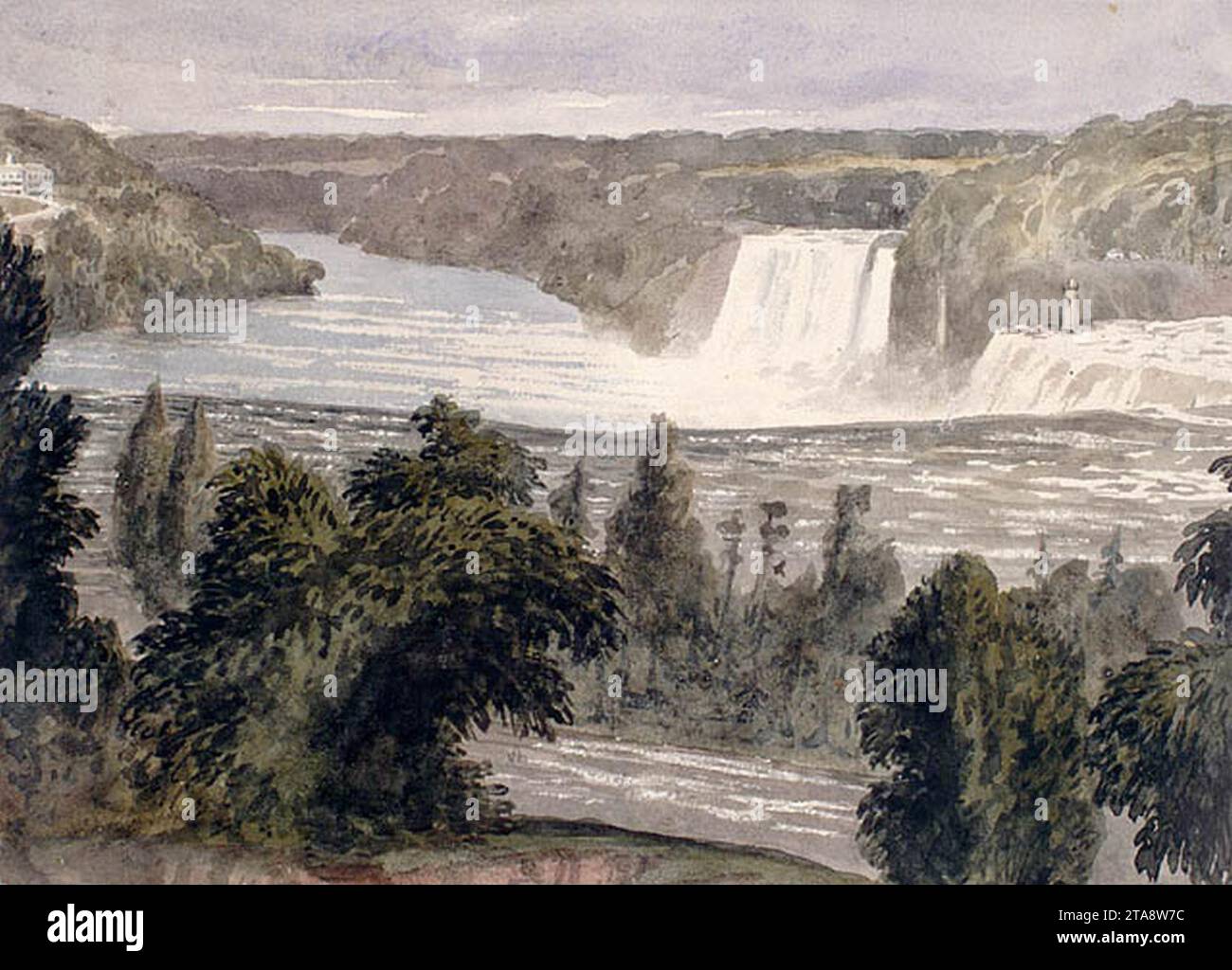 Niagara falls from above hi-res stock photography and images - Alamy