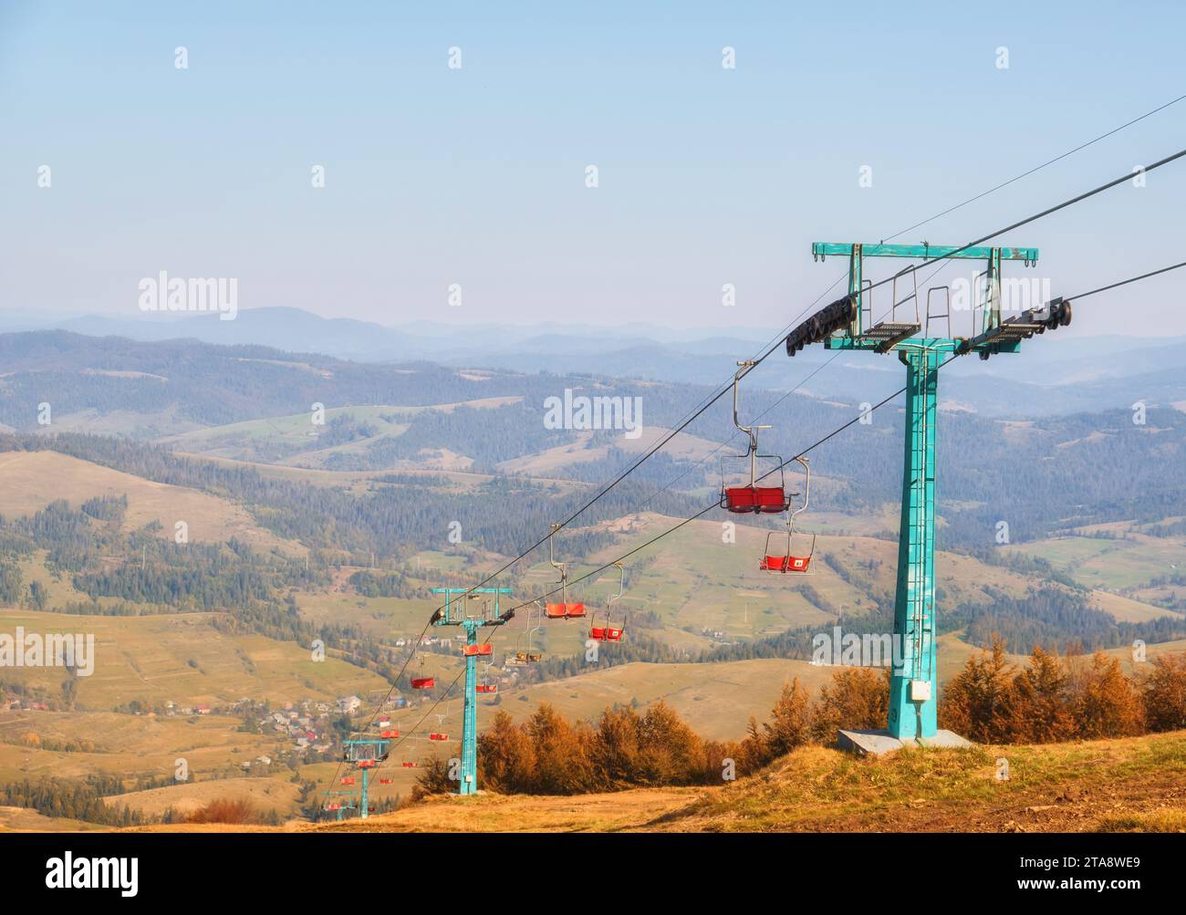 Immerse yourself in the awe-inspiring beauty of autumn as this vintage ...