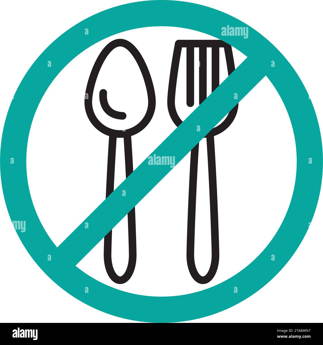 no eat sign Stock Vector Image & Art - Alamy