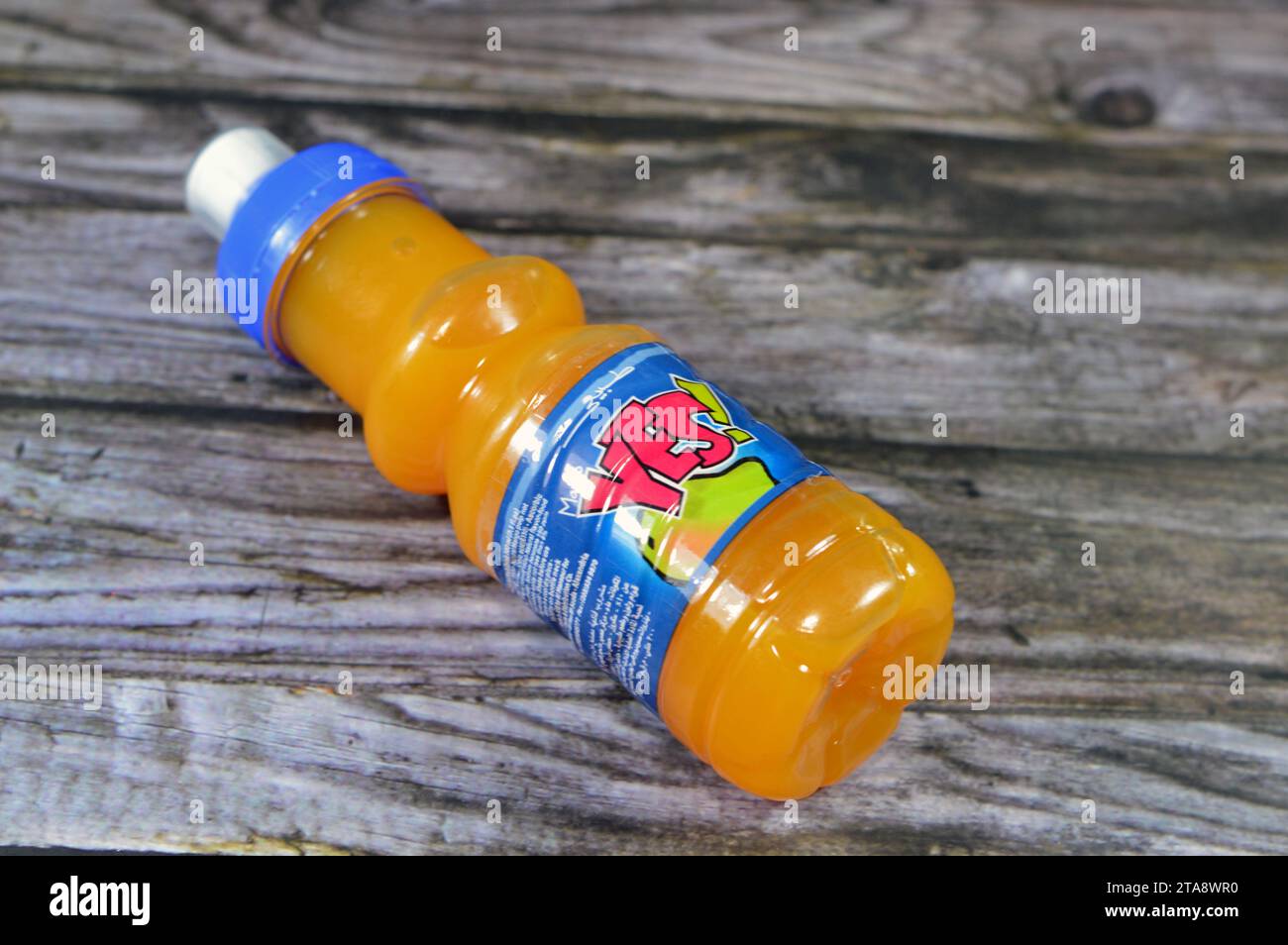 Cairo, Egypt, November 12 2023: Yes mango fruit drink, By Al Mansour ...