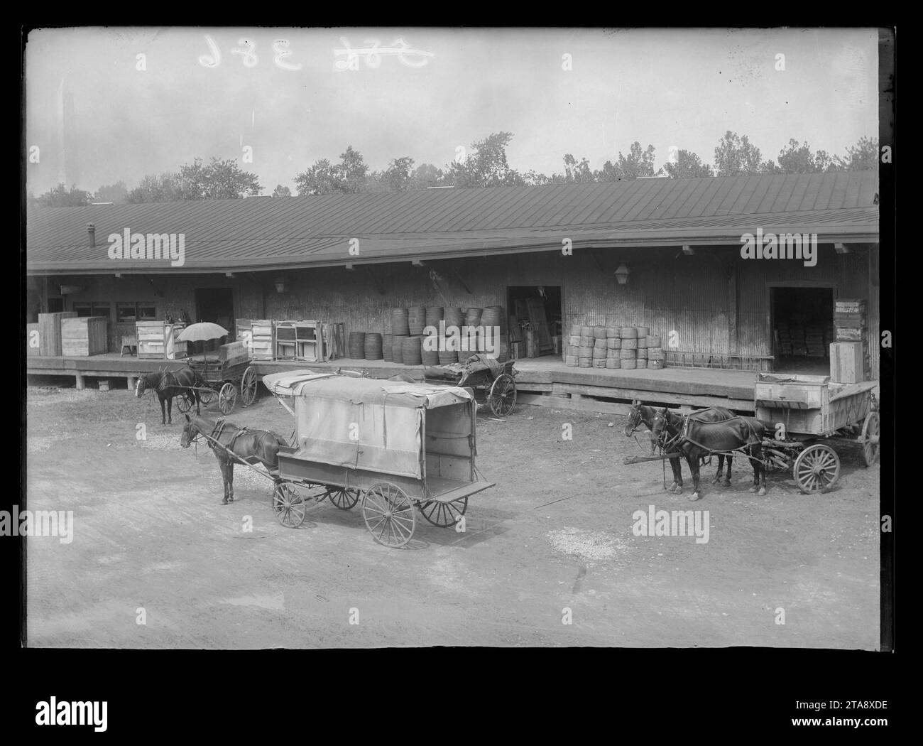 View of S.W., block 386, probably D Street side of Baltimore & Potomac ...