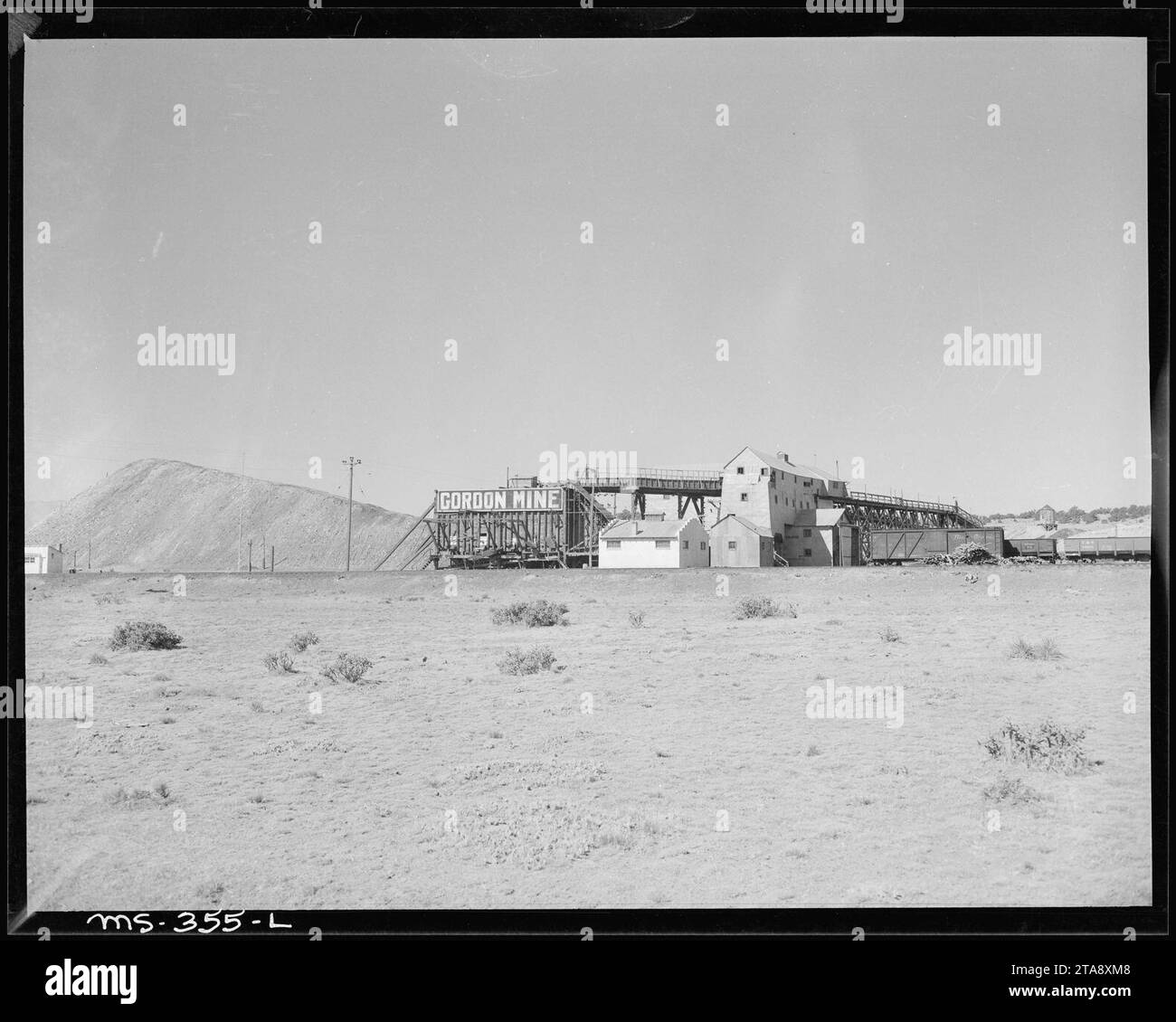 View of slag heap and tipple of the mine. Gordon Coal Company, Gordon ...