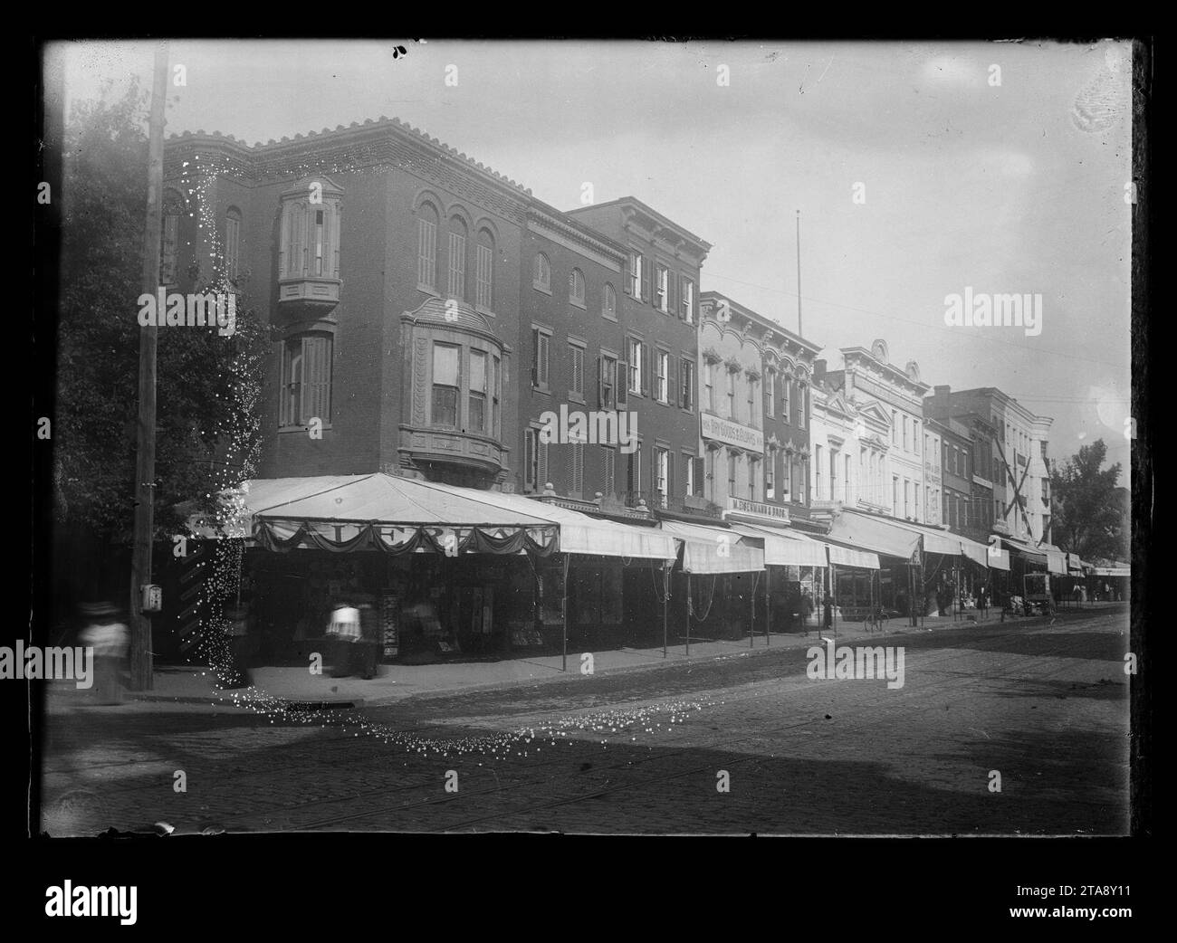 View of stores and shops on 7th Street, N.W., West side, looking North ...