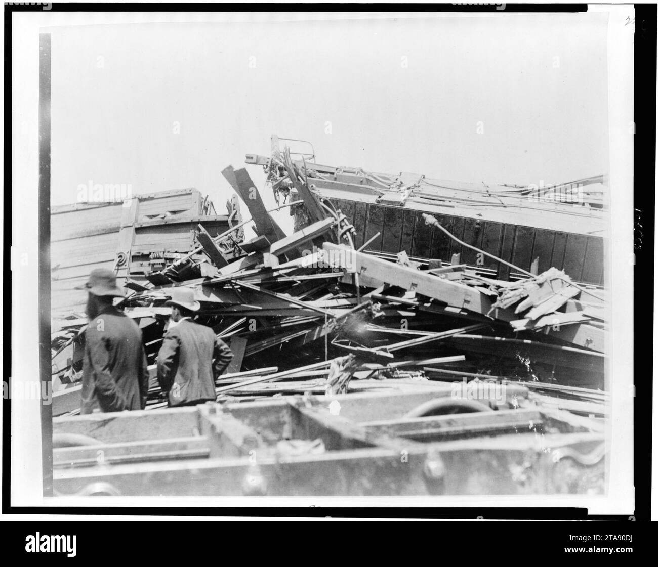 View of the great railroad wreck The most appalling railroad disaster ...