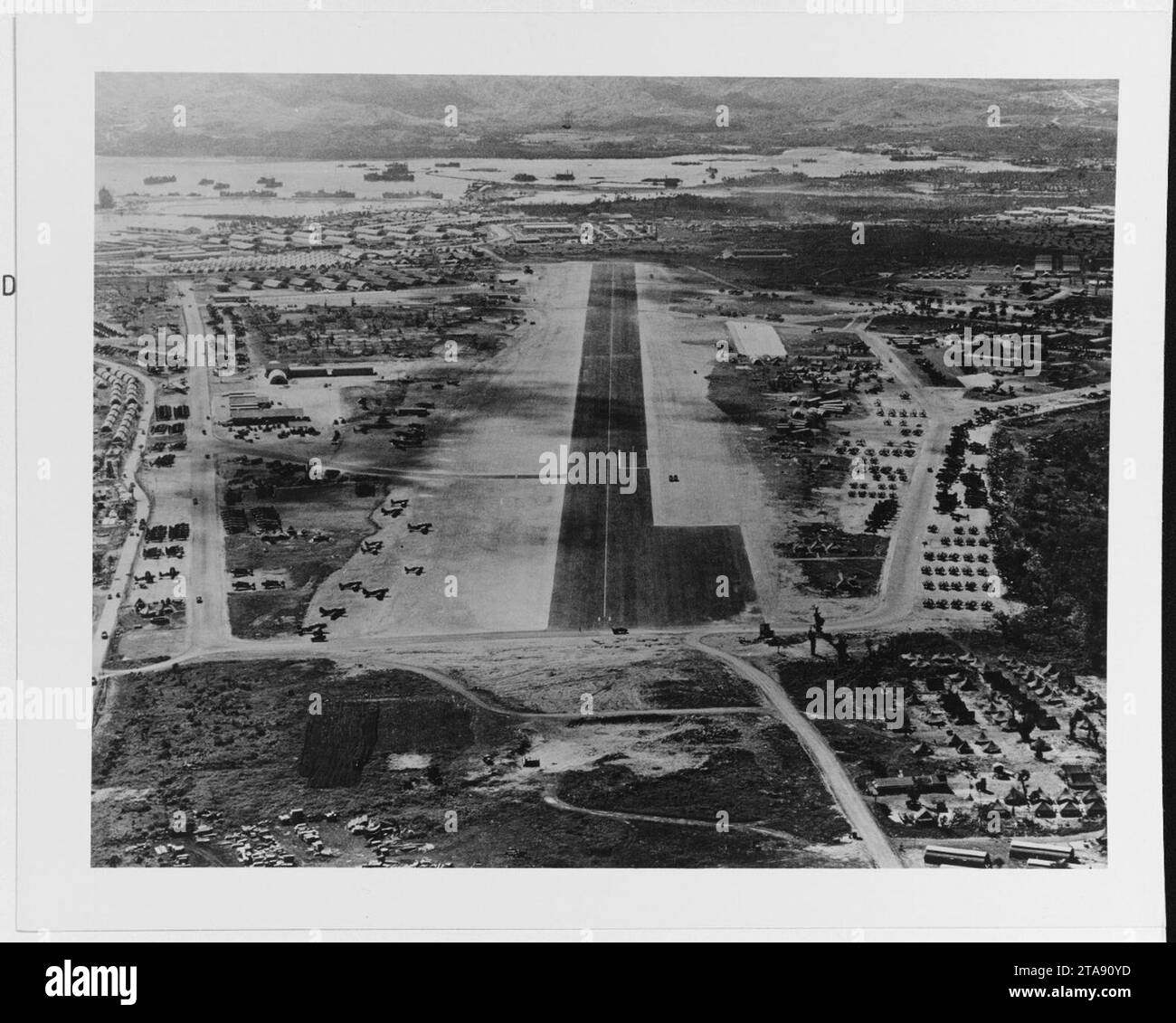View of the Orote airfield in Guam, 1945 Stock Photo - Alamy