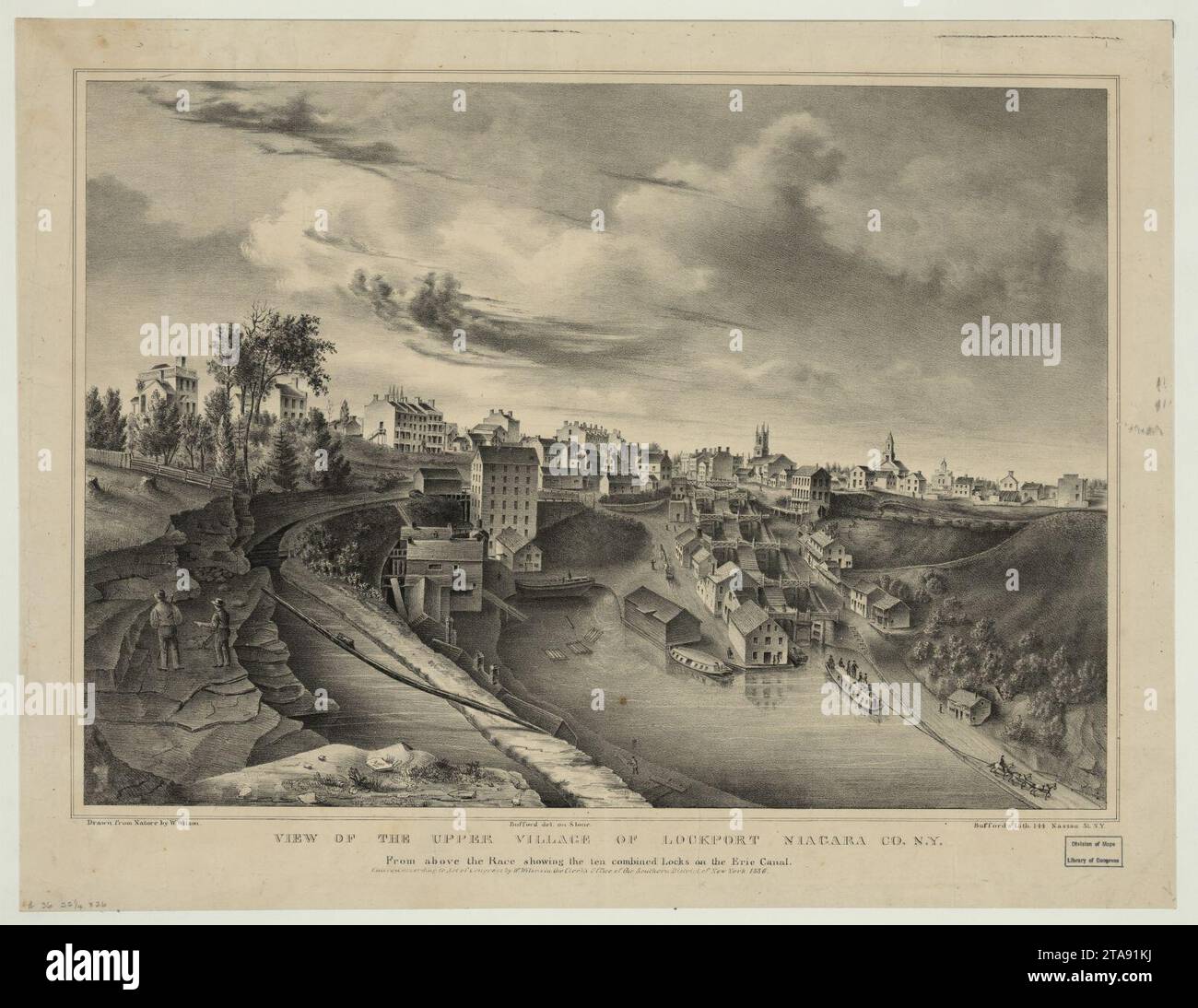 View of the upper village of Lockport Niagara Co. N.Y Stock Photo - Alamy
