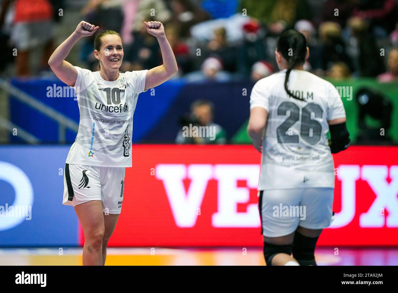 Greenland's Josefine Jakobsgaard Gadgaard in action during the IHF ...
