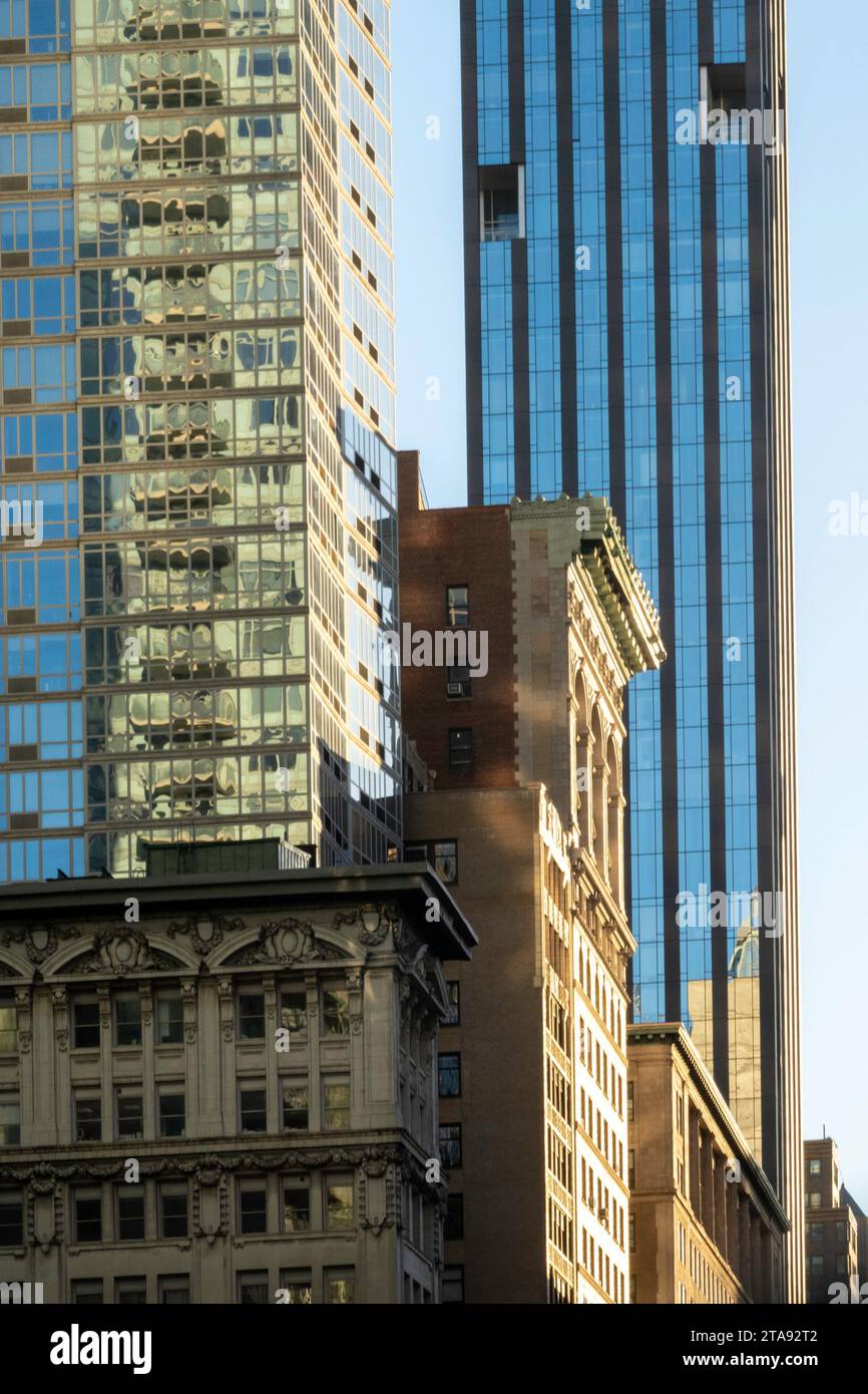 High-rise condominiums and office buildings line 5th Avenue in the ...