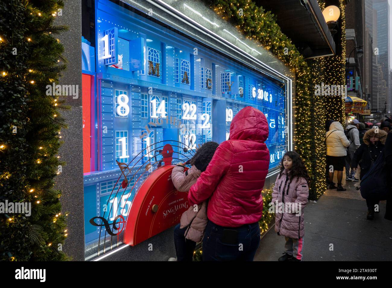 Macy's holiday windows are always a popular tourist stop in Herald ...