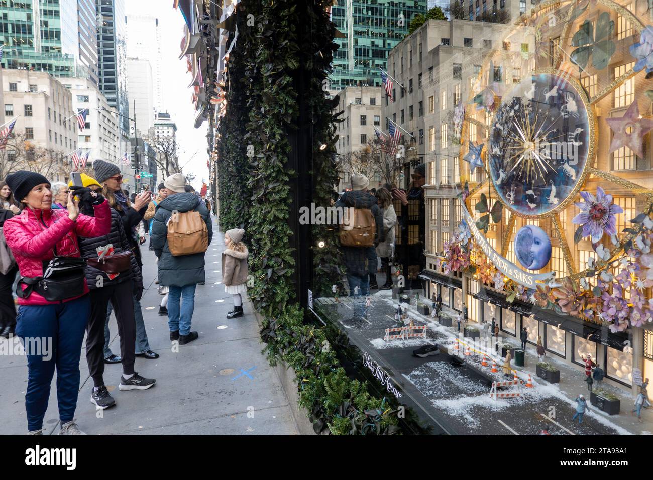 Christian Dior's carousel of dreams is the theme for the Saks Fifth ...