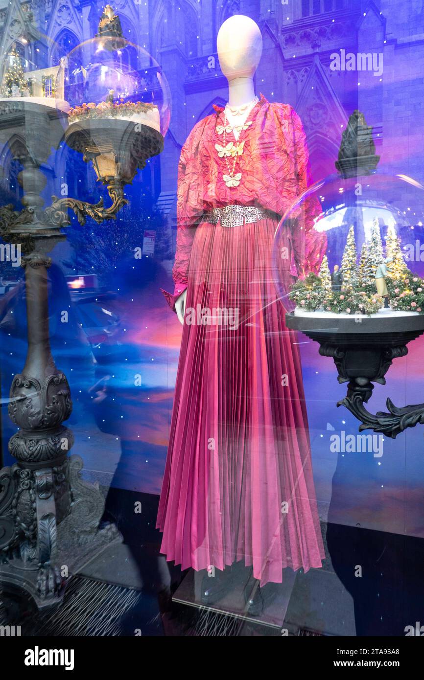 Christian Dior's carousel of dreams is the theme for the Saks Fifth ...