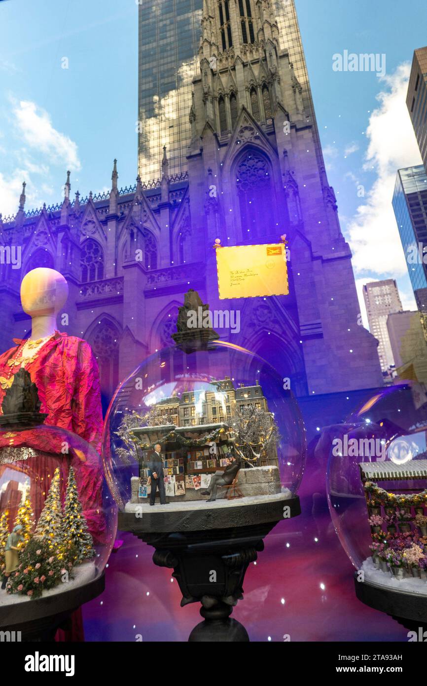 Christian Dior's carousel of dreams is the theme for the Saks Fifth ...