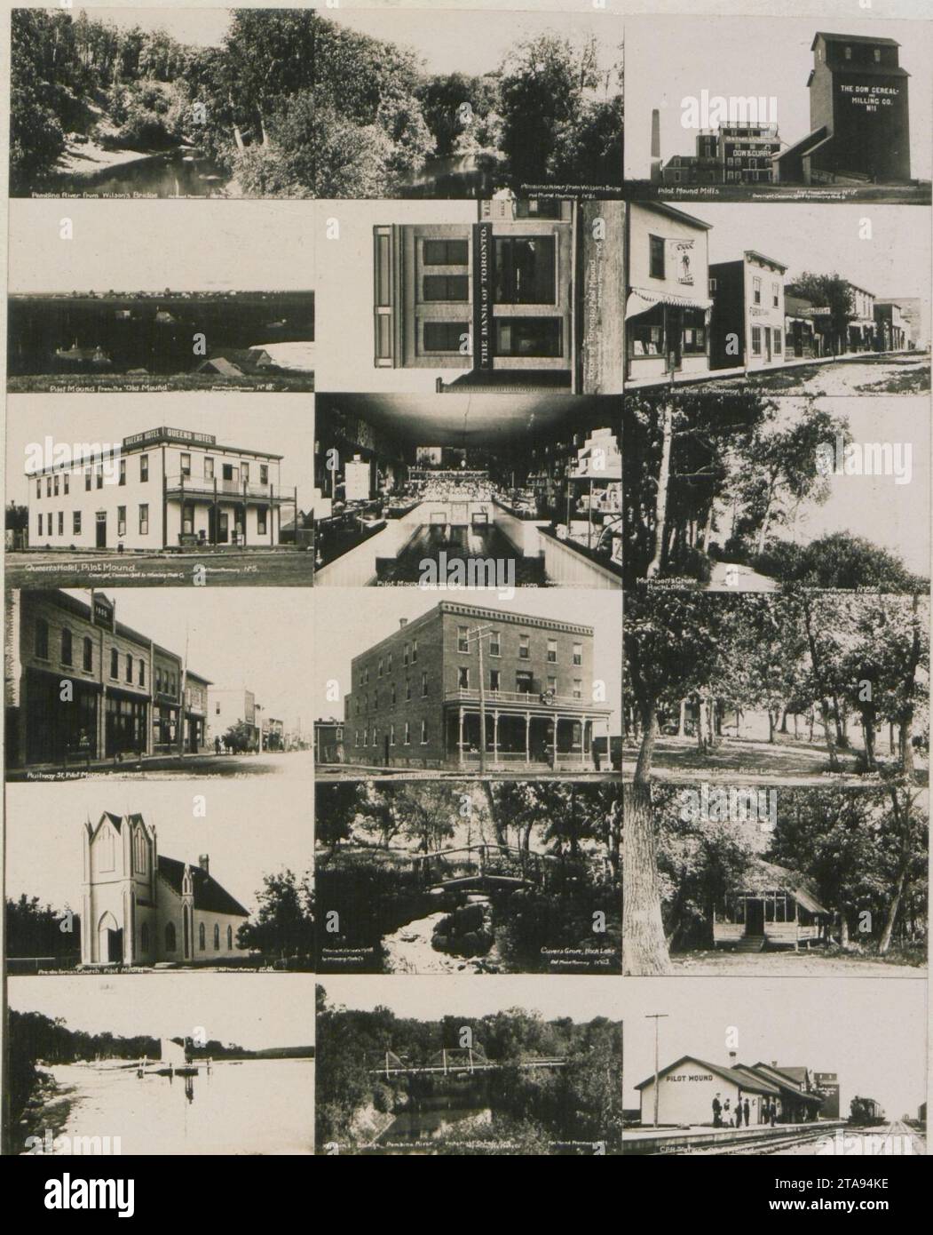 Views of Pilot Mound (HS85-10-20400 Stock Photo - Alamy