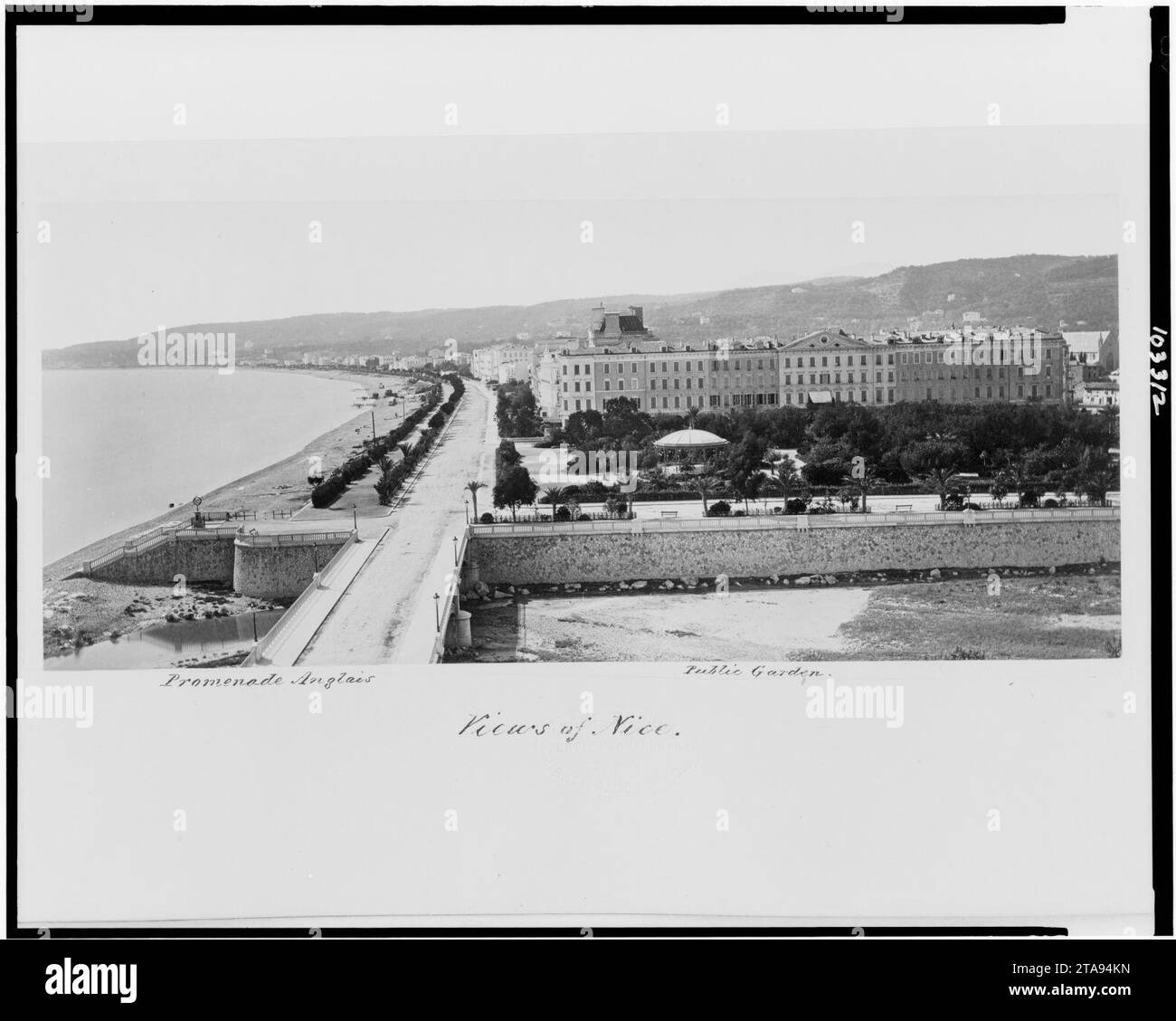 Views of Nice. Promenade Anglais. Public garden Stock Photo - Alamy