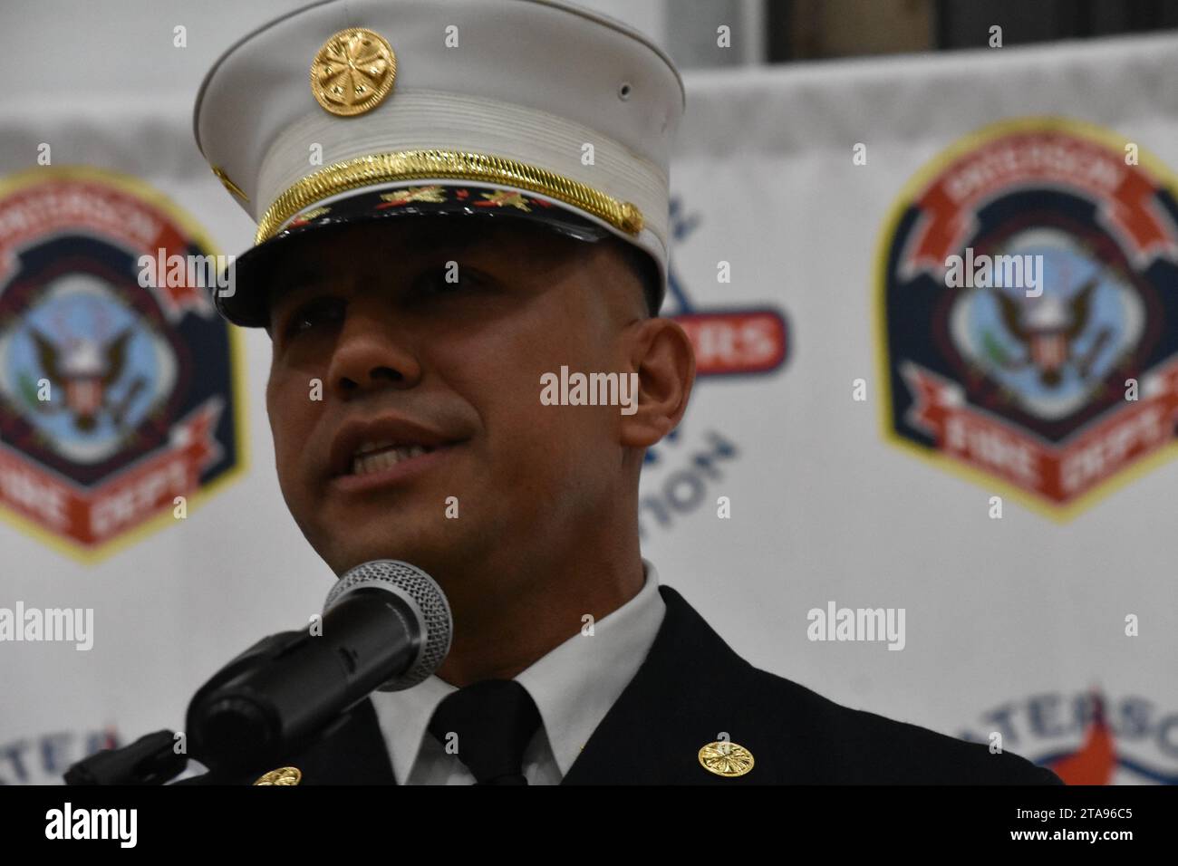 Paterson, United States. 29th Nov, 2023. Chief Alejandro Alicea ...